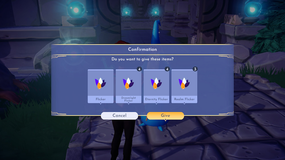 All Flicker locations in Disney Dreamlight Valley A Rift in Time