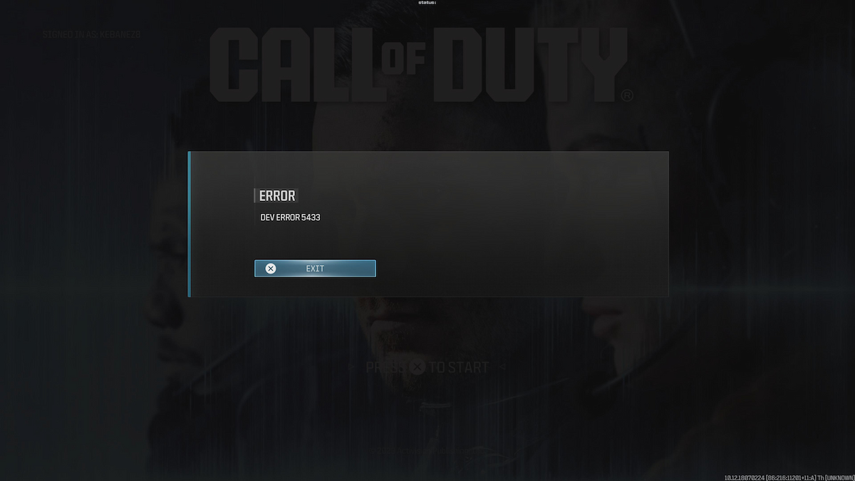 How to fix MW3 Dev Error 5433 (MW3 and Warzone)