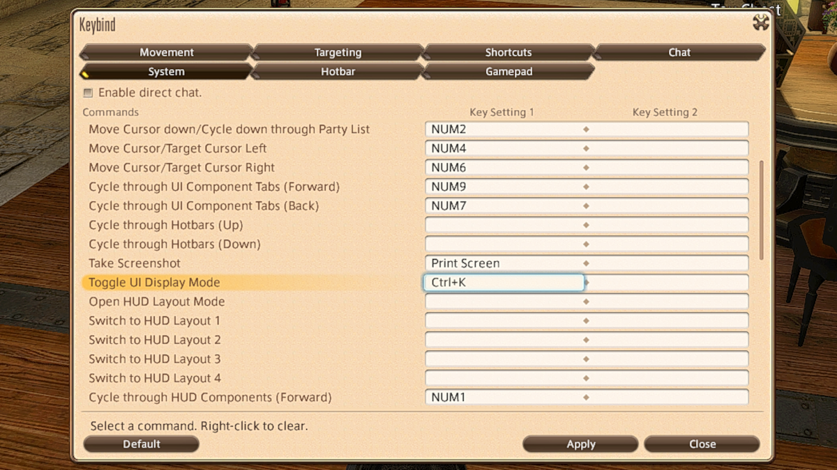 How to hide the UI in FFXIV