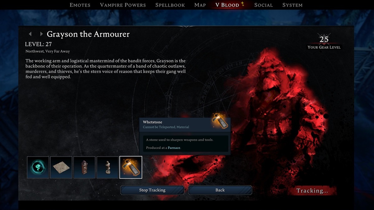 How to get and use Whetstone in V Rising