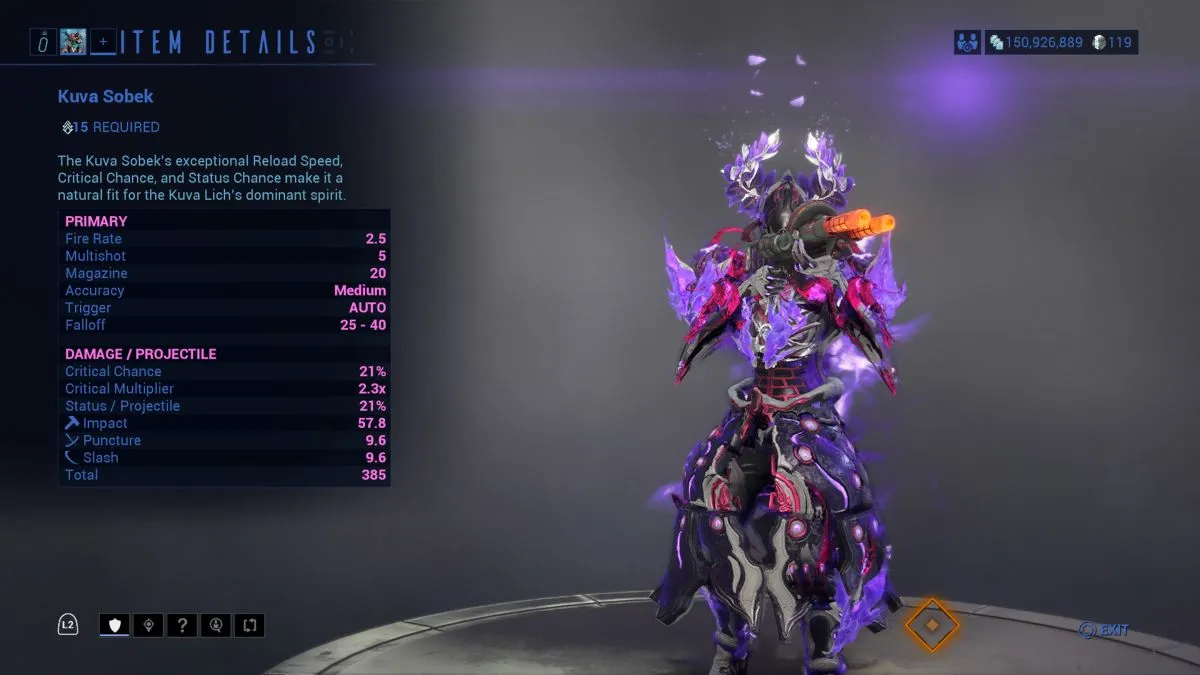 Best Kuva Sobek build in Warframe