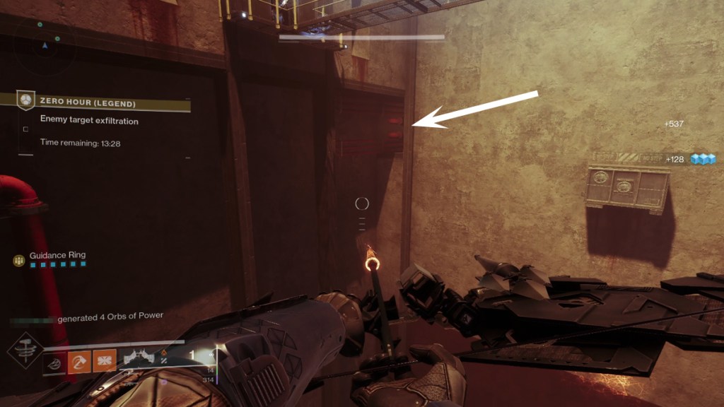 Where to find the first pair of switches in Destiny 2 Zero Hour