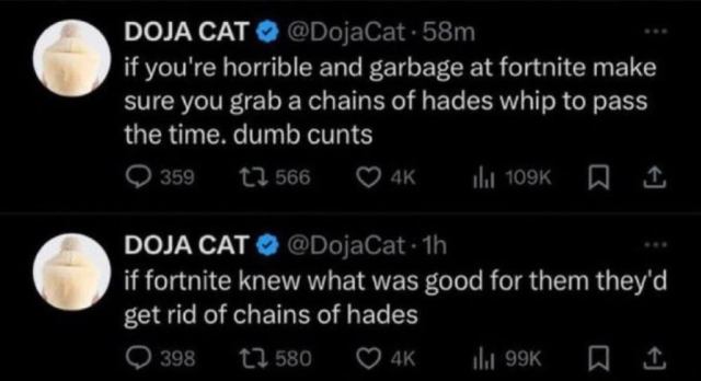 If you use this Fortnite weapon, Doja Cat thinks you're dumb – Destructoid