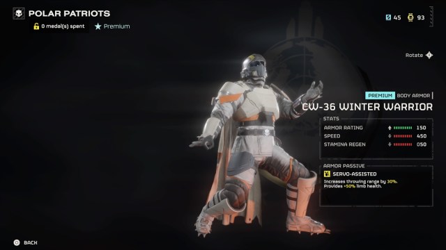 Helldivers 2: Everything in the Polar Patriots Warbond and their cost ...