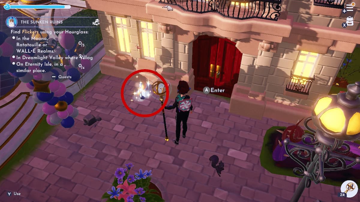 All Flicker locations in Disney Dreamlight Valley A Rift in Time