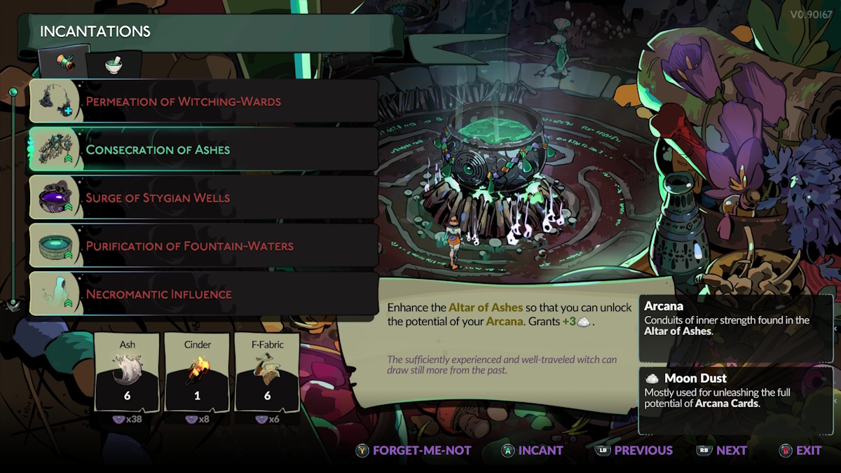 How to upgrade the Altar of Ashes and Arcana Cards in Hades 2