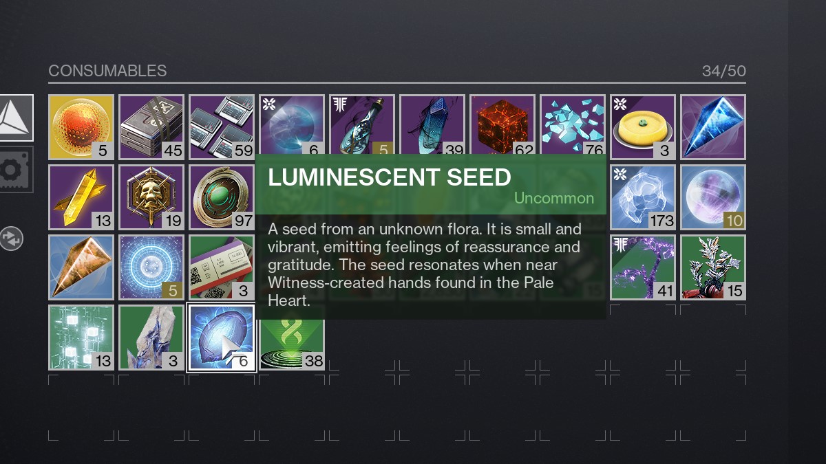 What to do with Luminescent Seeds in Destiny 2