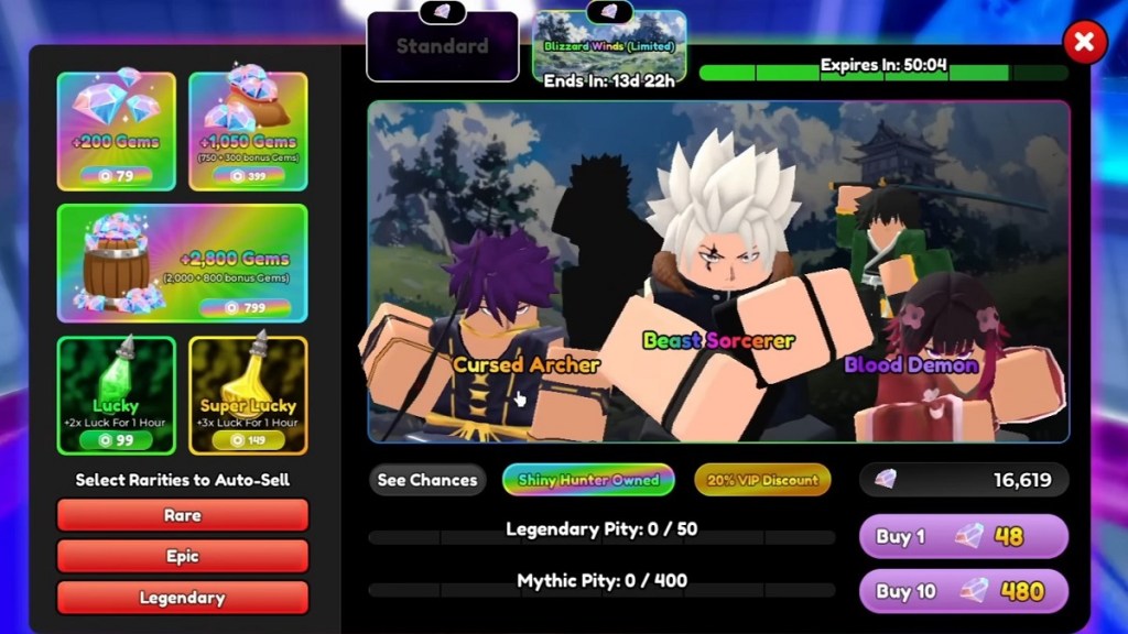 How to get Beast Sorcerer in Anime Defenders