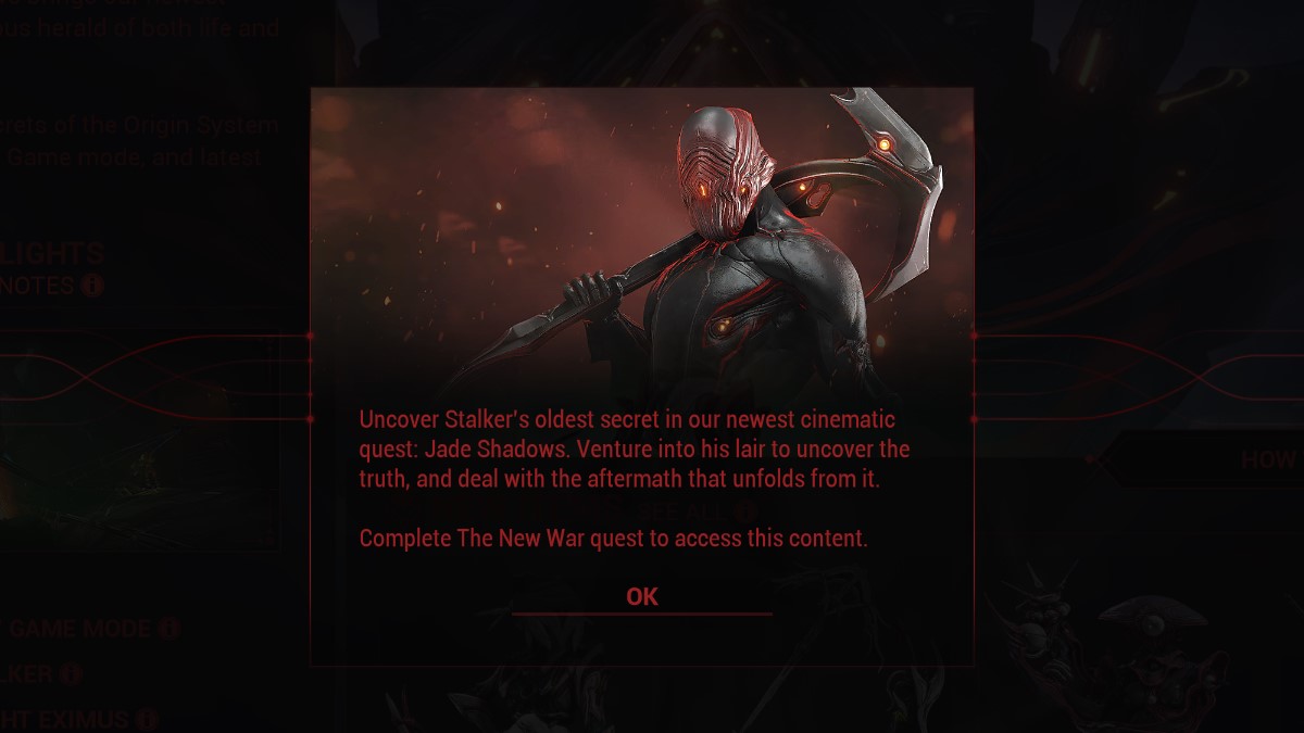 How to access the Jade Shadows quest in Warframe – Destructoid