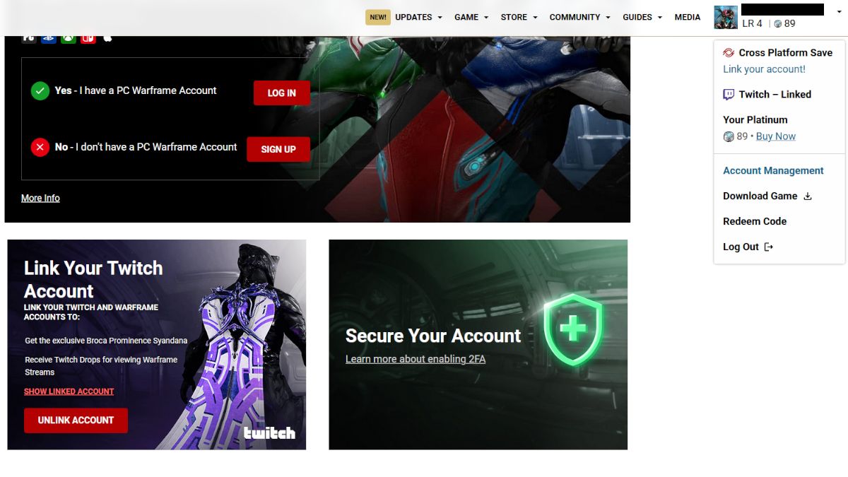 Warframe Twitch link: How to link your Warframe account to Twitch ...