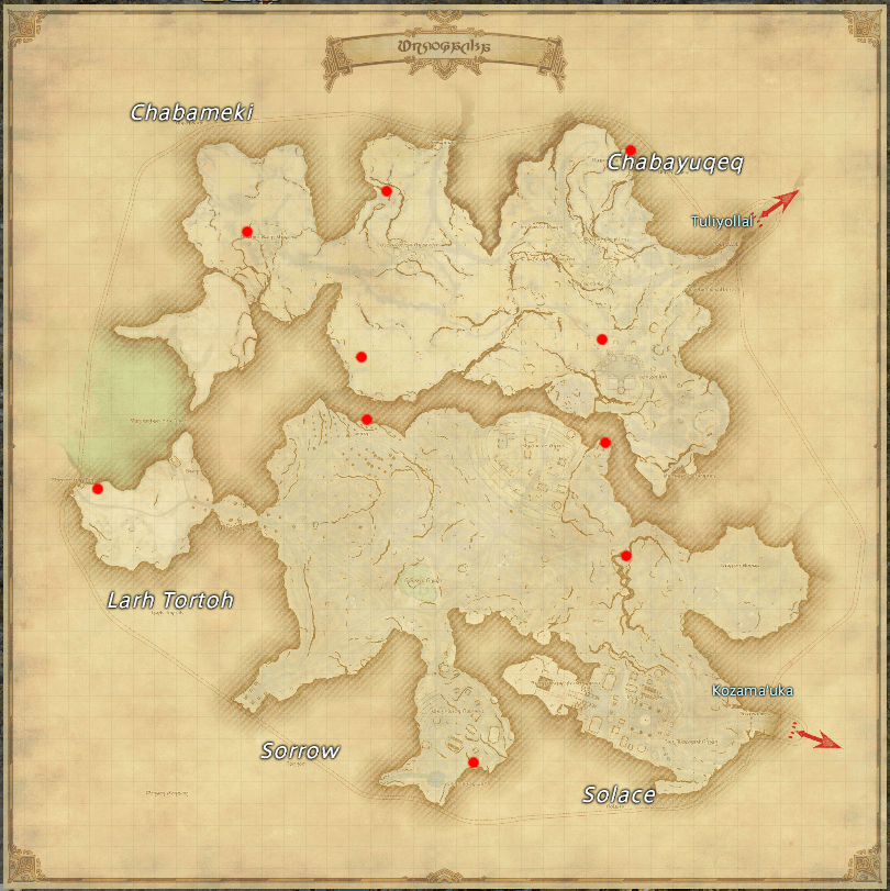 Every Urqopacha Aether Current location in Final Fantasy XIV: Dawntrail ...