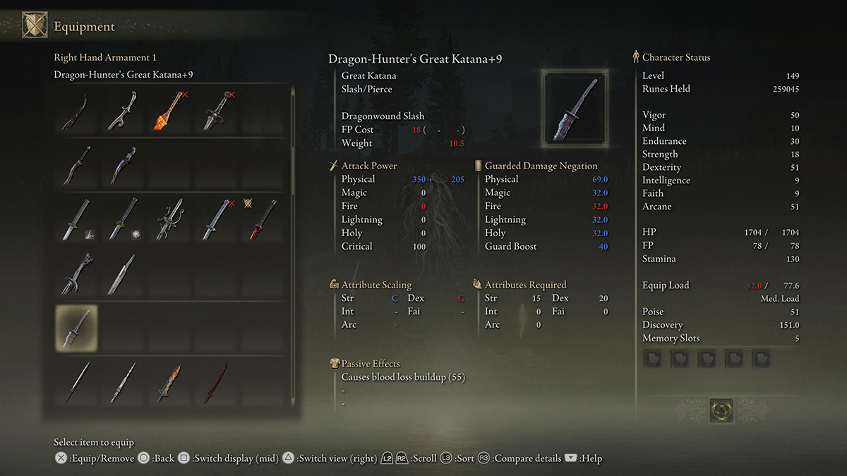 How to get and use the Dragon-Hunter's Great Katana in Elden Ring ...
