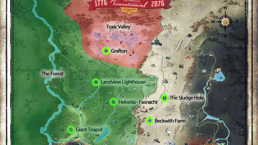 Where to find Radtoads in Fallout 76, all locations