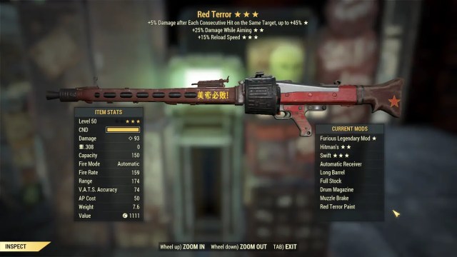 Fallout 76: How to get every Skyline Valley Legendary weapon – Destructoid