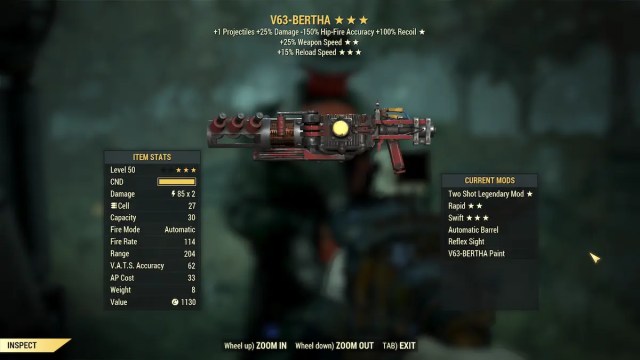 Fallout 76: How to get every Skyline Valley Legendary weapon – Destructoid
