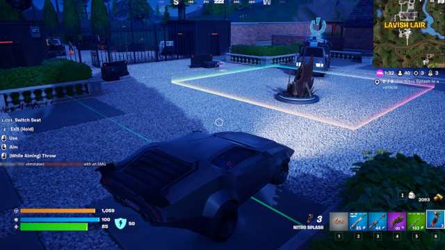 How to use Nitro Splash in a vehicle in Fortnite Chapter 5 Season 3