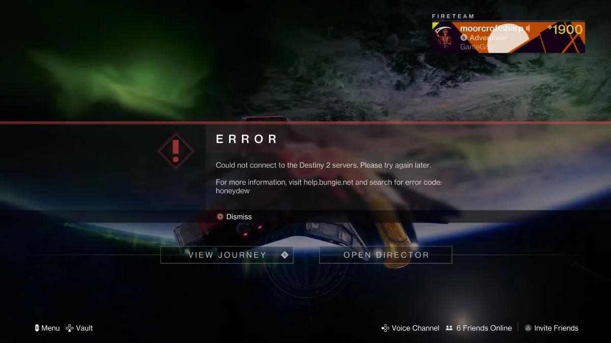 How to fix the Honeydew error in Destiny 2