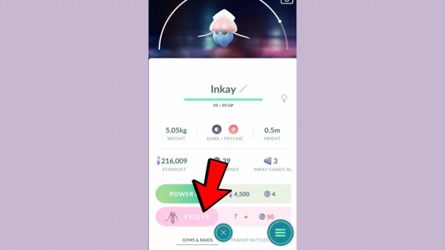 How to evolve Inkay in Pokémon Go