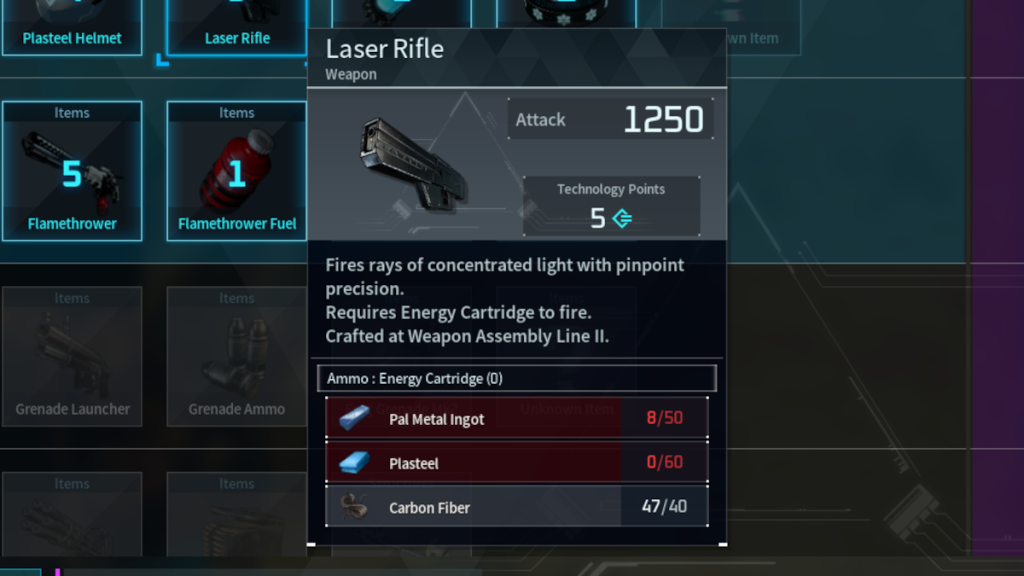 How to make a Laser Rifle and Energy Cartridges in Palworld – Destructoid