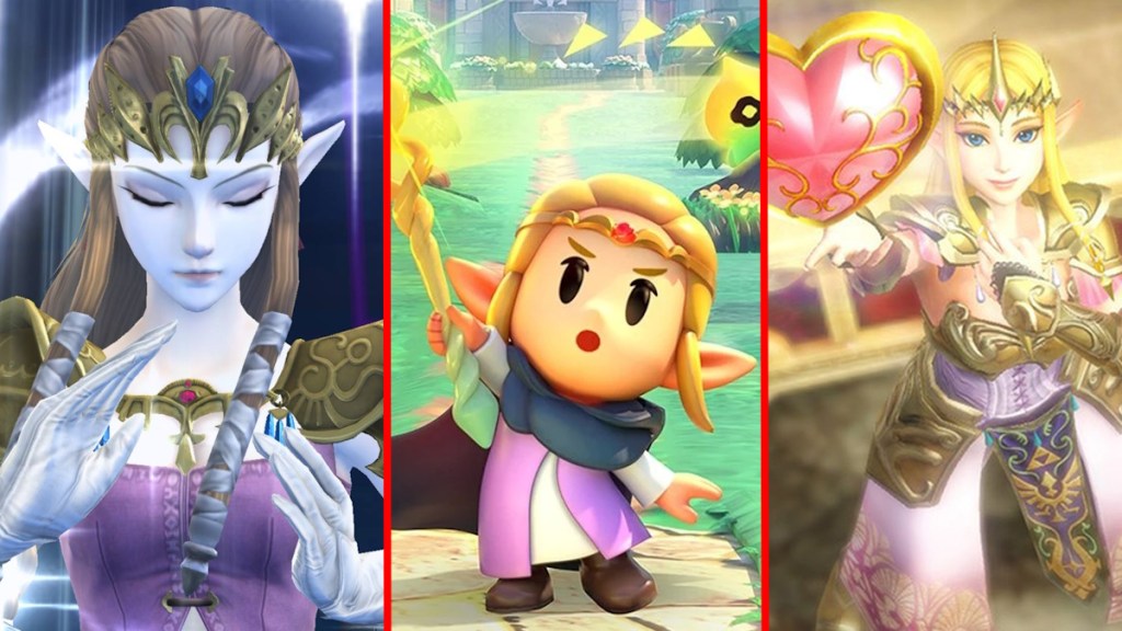 All Zelda games where you can play as Princess Zelda
