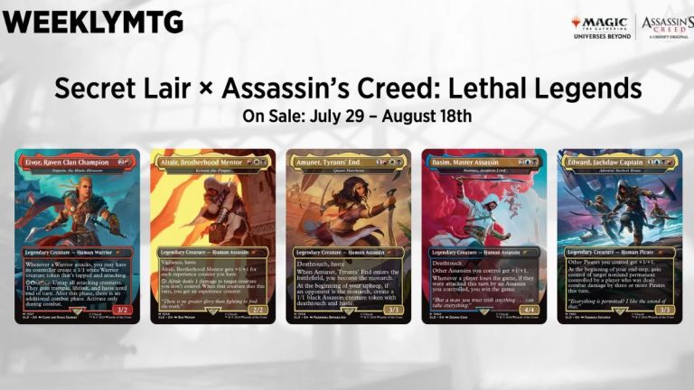 All cards in the Secret Lair x Assassin's Creed: Lethal Legends and ...