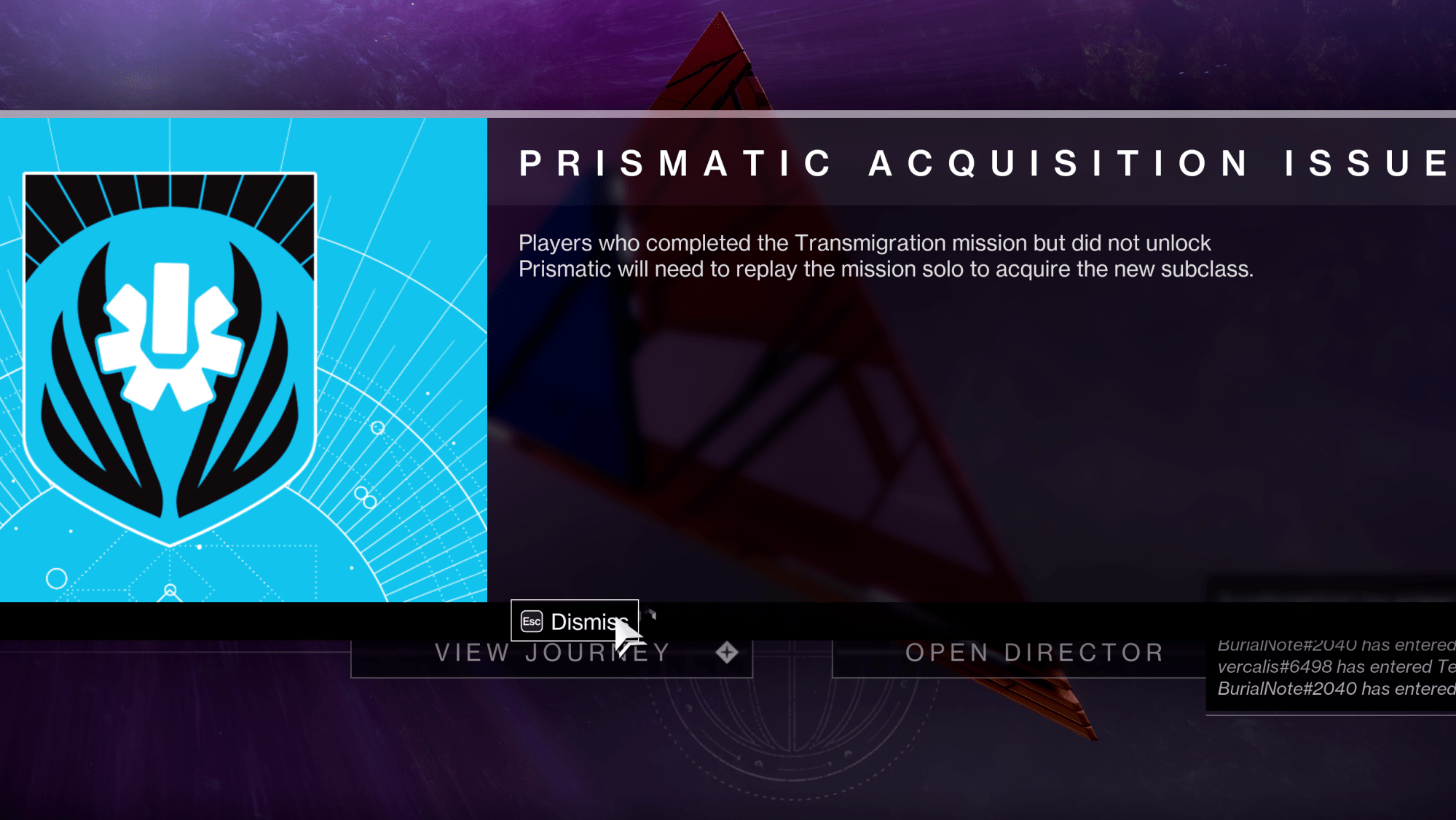 What to do if you don't get Prismatic after the first Destiny 2: The Final Shape mission