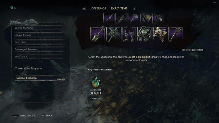 How to Exalt Items in No Rest For The Wicked – Destructoid