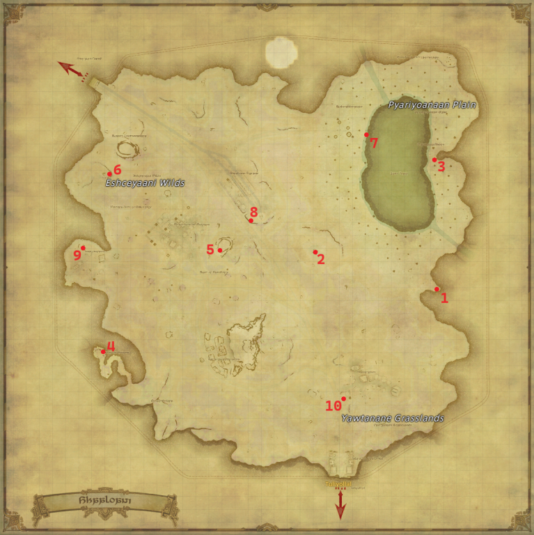 All Shaaloani Aether Currents in Final Fantasy XIV: Dawntrail, location ...