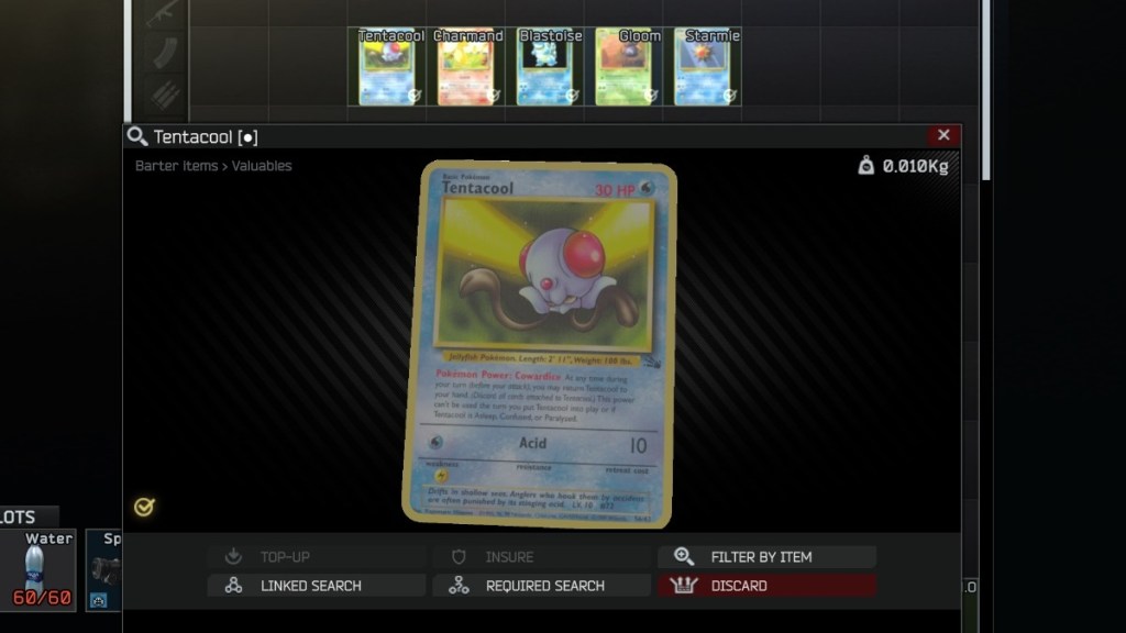 Someone's added collectible Pokemon cards to Escape From Tarkov single ...