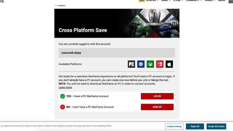 What happens when a PlayStation player cross-saves in Warframe ...