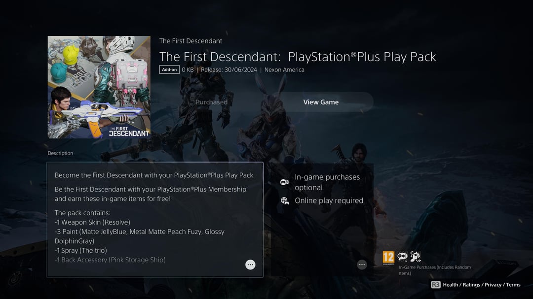 How to get free The First Descendant PlayStation Plus pack – Destructoid