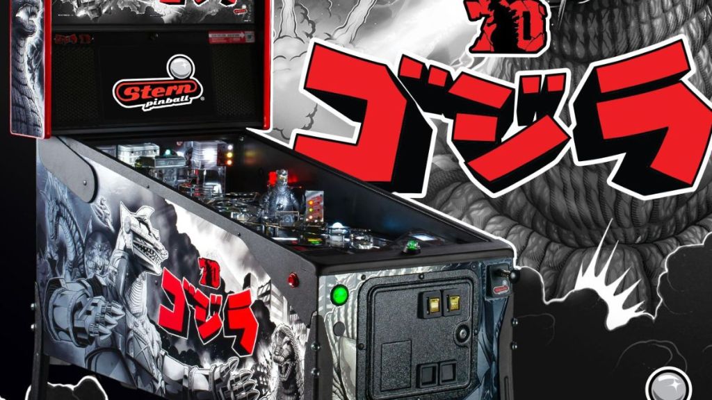 Stern Pinball reveals stylish greyscale Godzilla 70th Anniversary ...