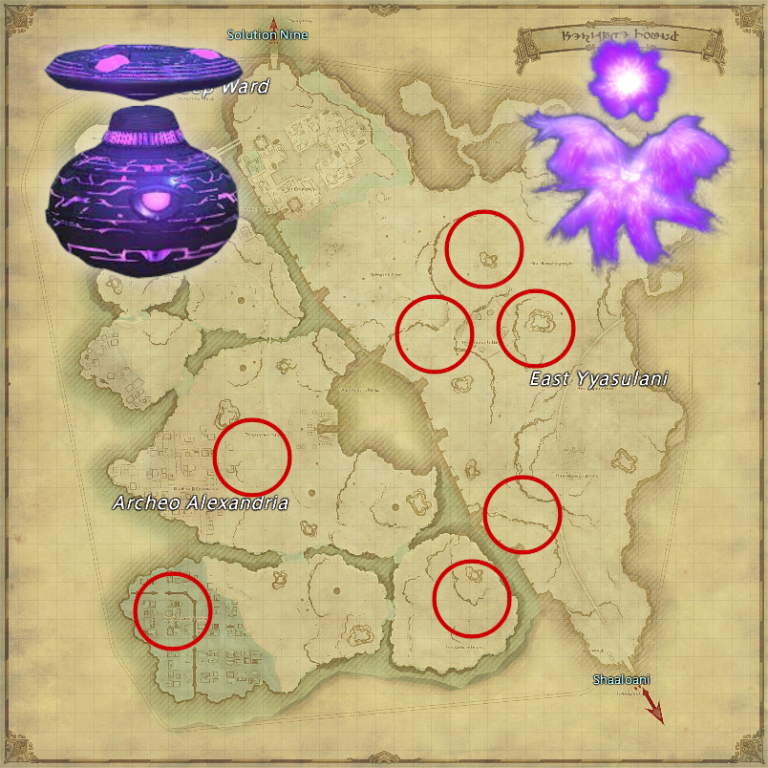 FFXIV: Dawntrail A and S rank Hunt Marks and their spawn locations ...