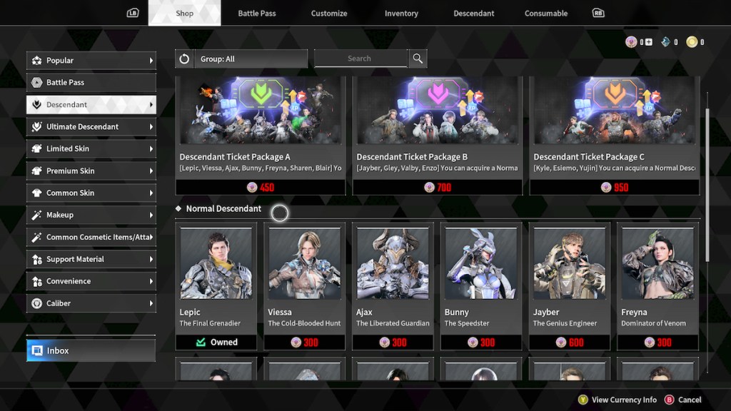 How to unlock characters in The First Descendant