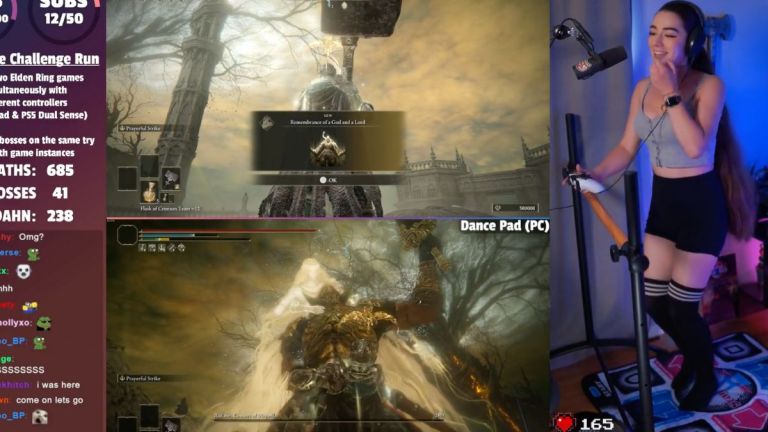 Miss Mikkaa beats Shadow of the Erdtree's final boss on both controller ...