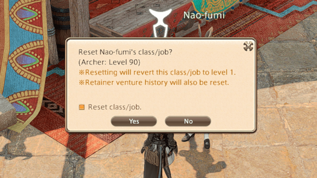How to level Retainers and switch their Job in FFXIV