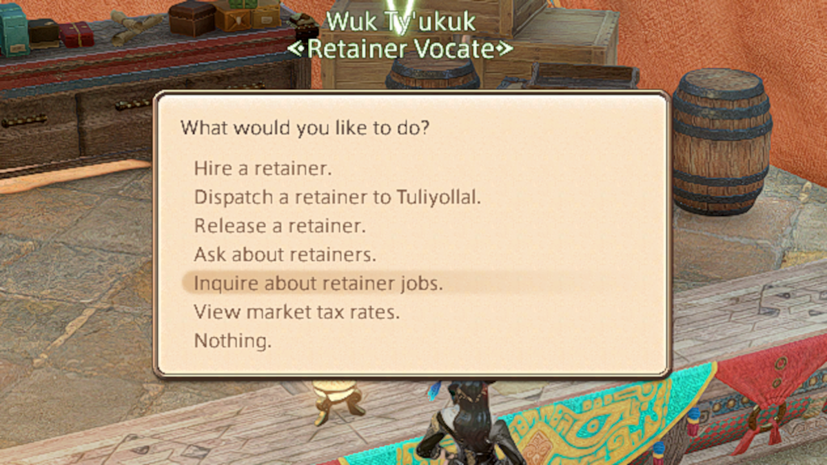 How to level Retainers and switch their Job in FFXIV