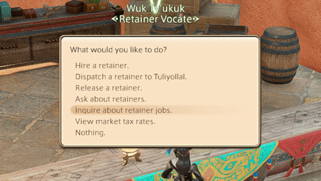 How to level Retainers and switch their Job in FFXIV