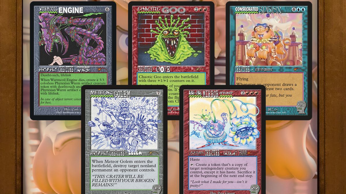 All cards in the Magic: The Gathering: Secret Lair x Brain Dead Inside ...