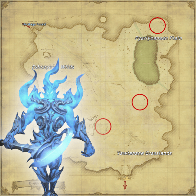 FFXIV: Dawntrail A and S rank Hunt Marks and their spawn locations ...