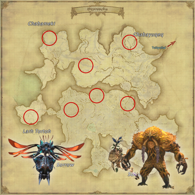 FFXIV: Dawntrail A and S rank Hunt Marks and their spawn locations ...