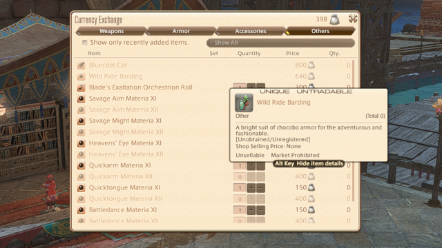 How to get the Wild Ride Barding in FFXIV Dawntrail