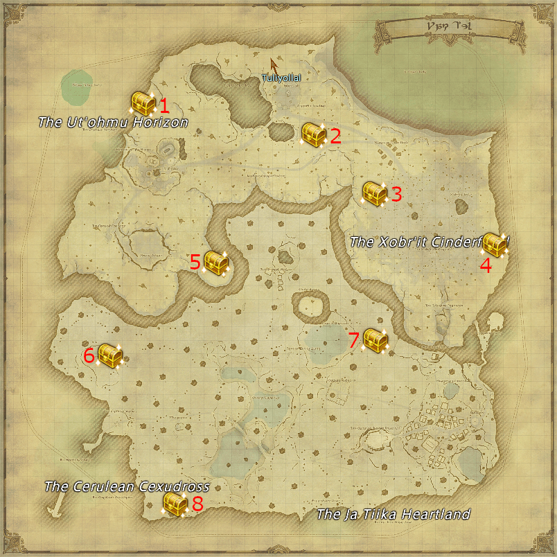 All possible locations for Loboskin Maps in FFXIV, including maps and ...