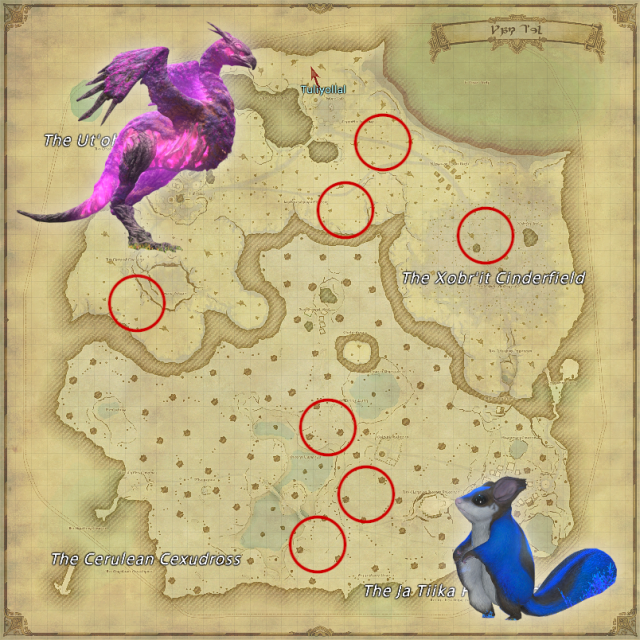 FFXIV: Dawntrail A and S rank Hunt Marks and their spawn locations ...