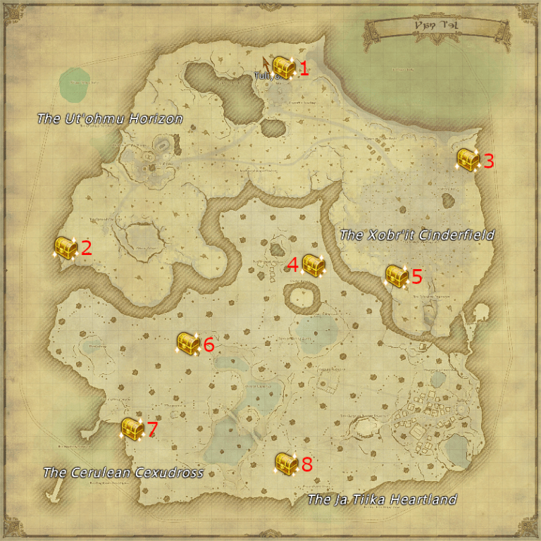 FFXIV: All possible locations for Br'aaxskin Maps, including maps and ...