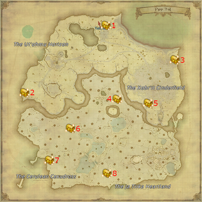 FFXIV: All possible locations for Br'aaxskin Maps, including maps and ...