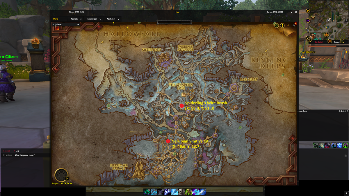 All Blacksmithing Knowledge Treasure locations in WoW The War Within