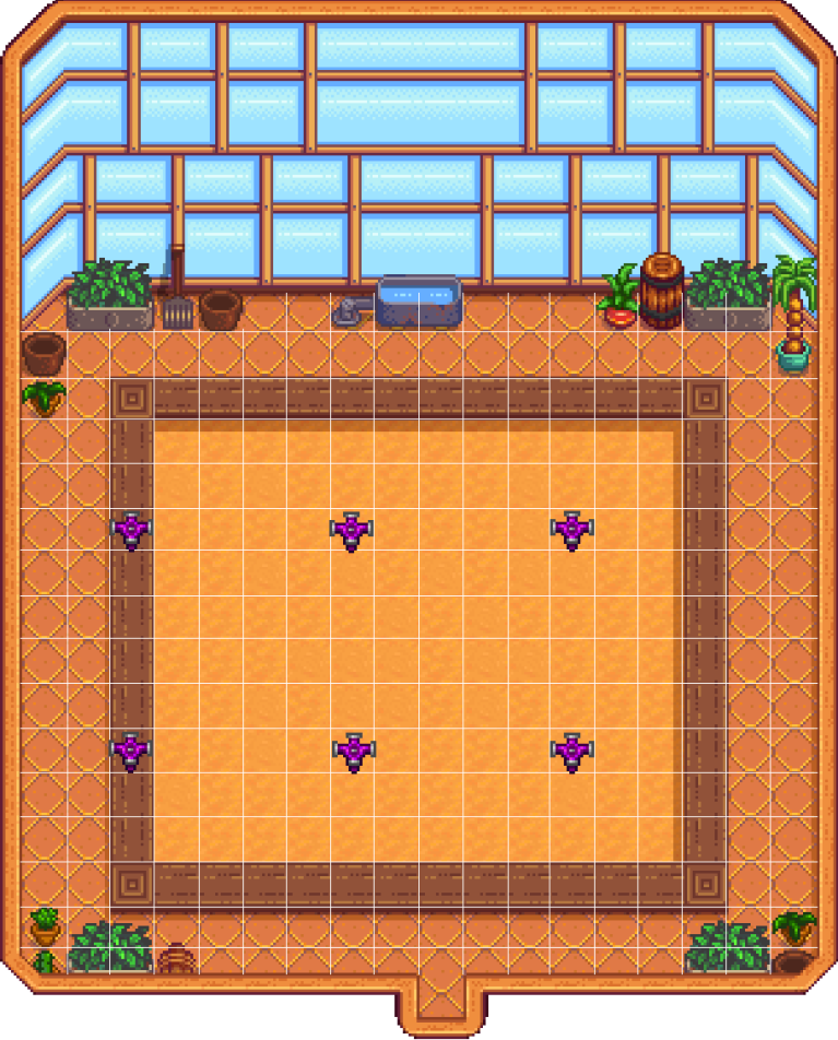 The best greenhouse layouts for all crop options and trees in Stardew ...