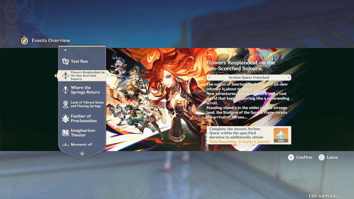 How to get to Natlan and unlock Archon quest in Genshin Impact