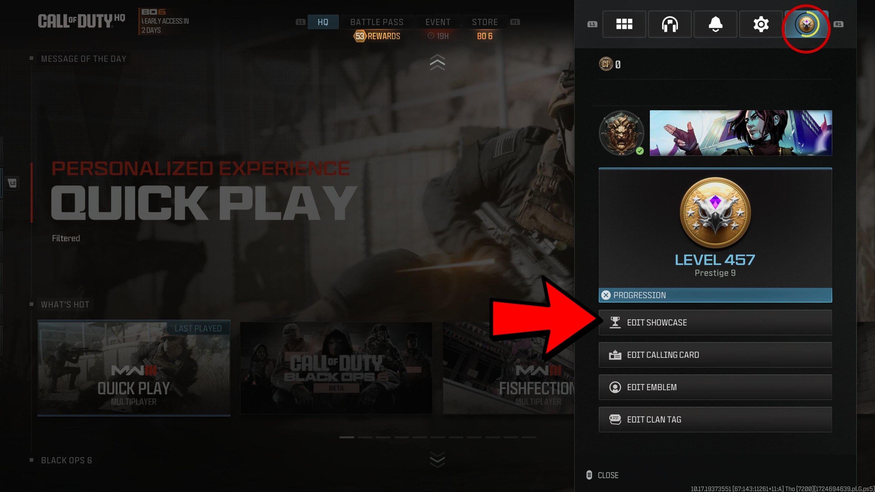 How to edit showcase in Modern Warfare 3: Operator, Calling Card, and ...